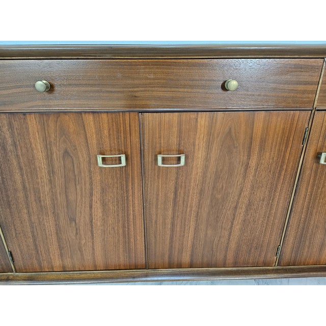 1950s Johnson Furniture Co. Walnut Buffet | Chairish