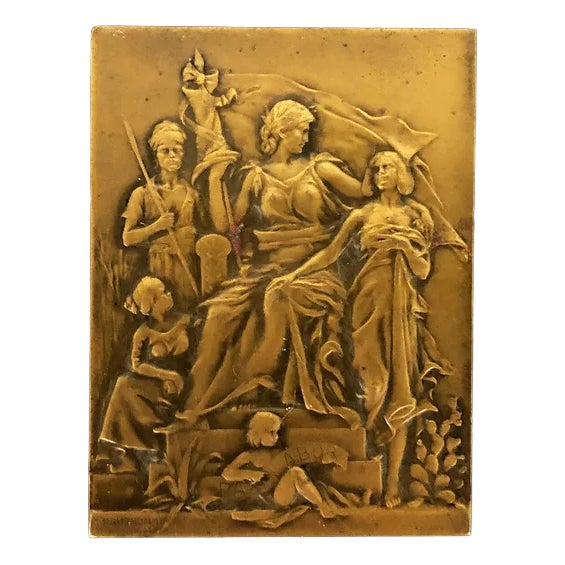 Pax Labor Medal in Bronze by G. Prudhomme, 1903 | Chairish