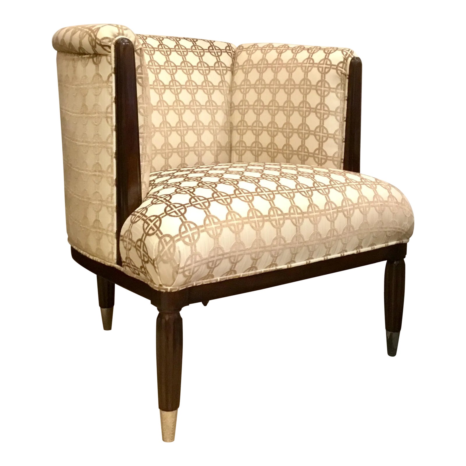 Art Deco Style Caracole Strike a Pose Lounge Chair | Chairish