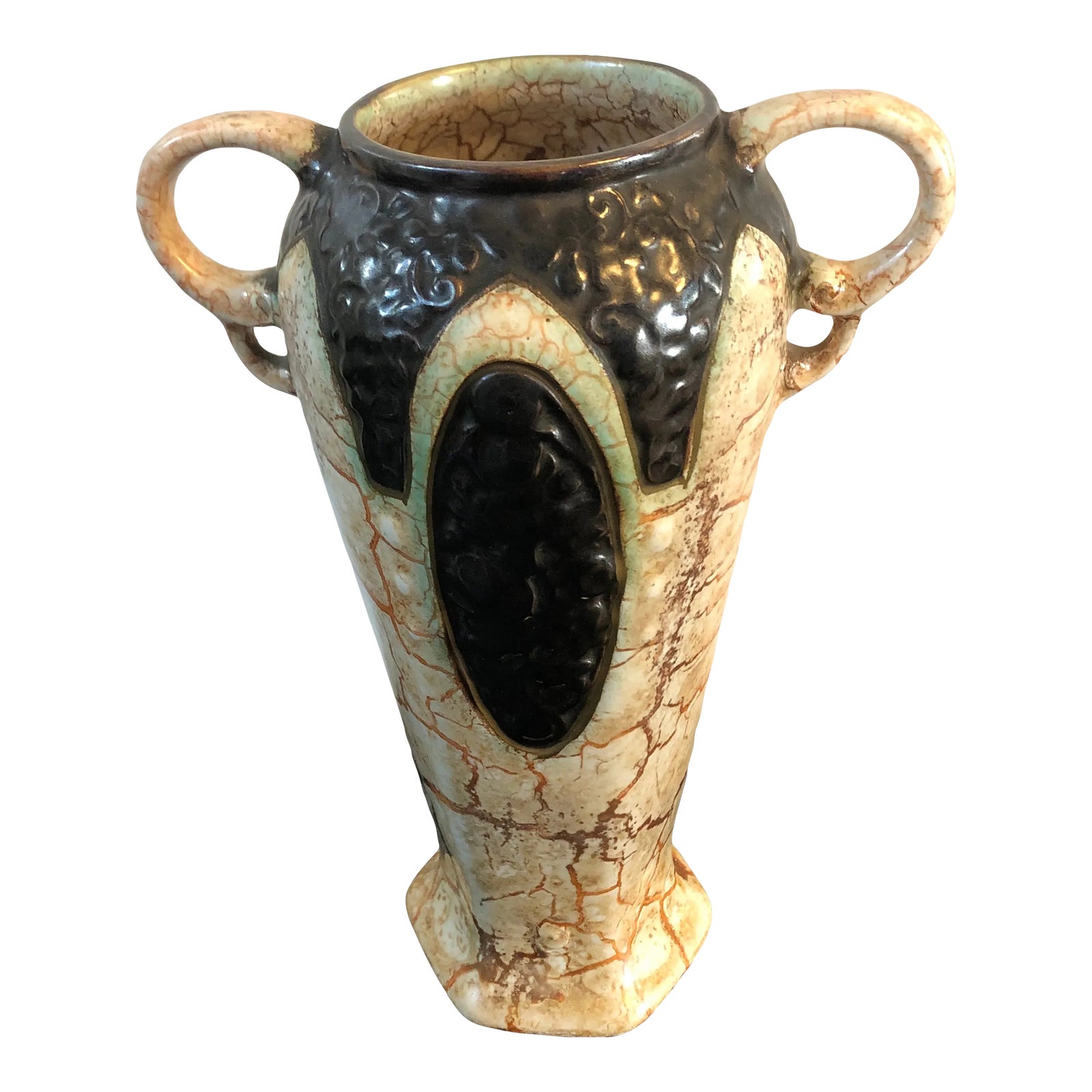 Vintage Ditmar Urbach Art Deco Pottery Vase | Chairish