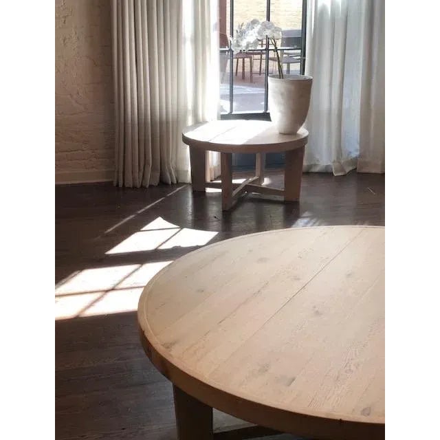 Contemporary Modern Solid Oak Table | Chairish