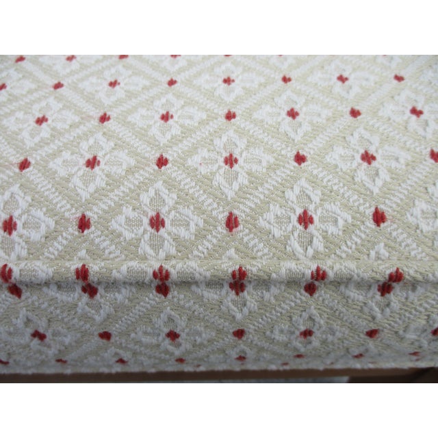 Ethan Allen Scandinavian Modern Upholstered Bench | Chairish