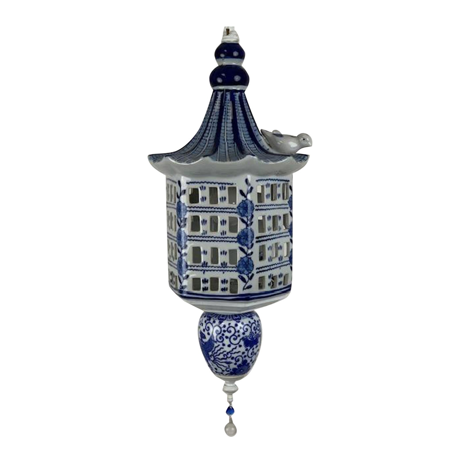 Single Light Fixture Pendant Light/ Bird House Theme | Chairish