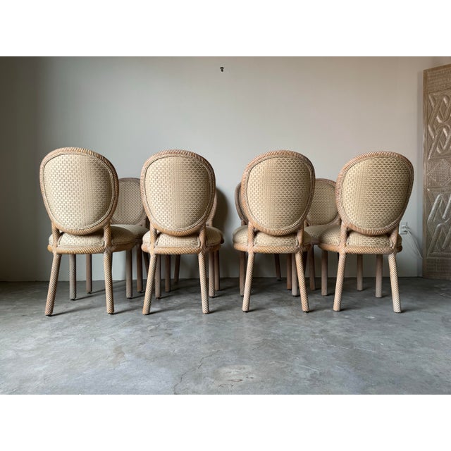 Marcello Mioni Italian Carved Wood Dining Chairs - Set of 8 | Chairish