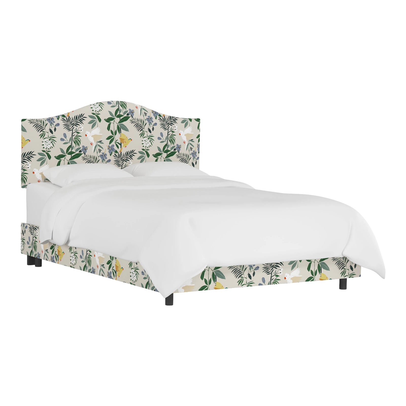 Queen Bed, Belize Chinoiserie Cream | Chairish