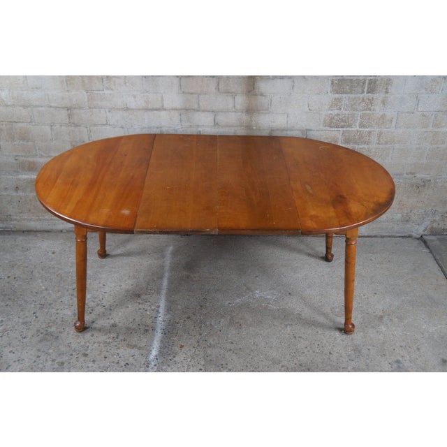 1940s Cushman Colonial Maple Country Farmhouse Extendable Dining ...