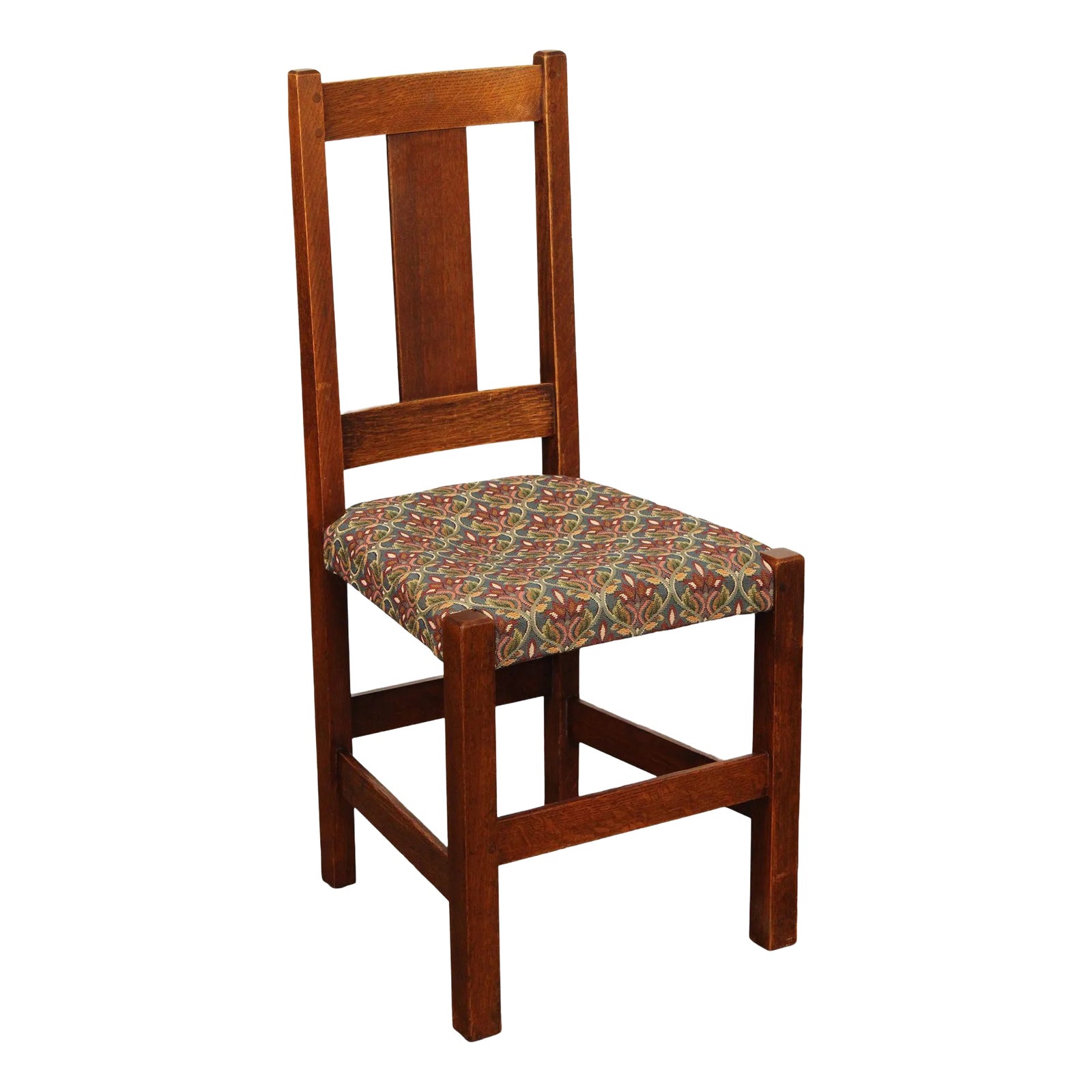 Limbert Antique Mission Oak Side Chair | Chairish
