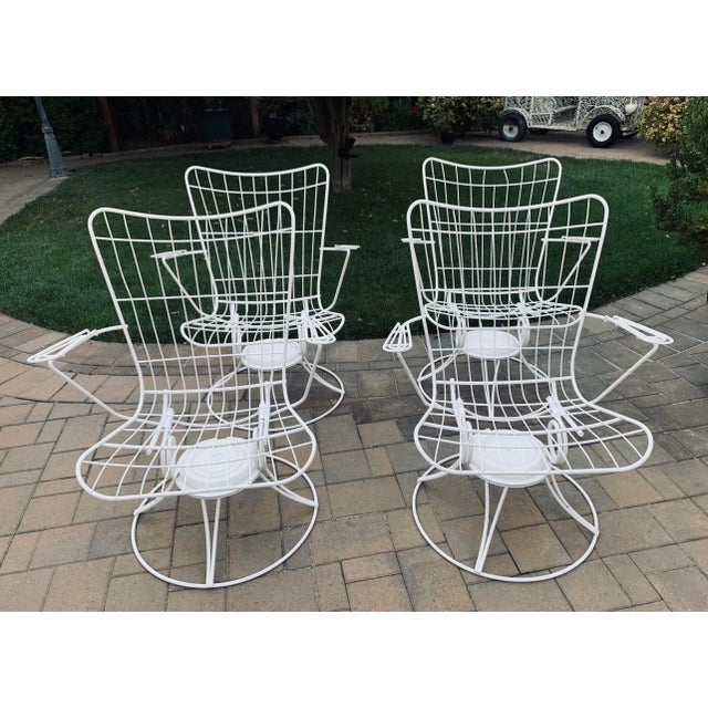 Mid Century Modern Homecrest Style Swivel Rocker Chairs - Set of 4 ...