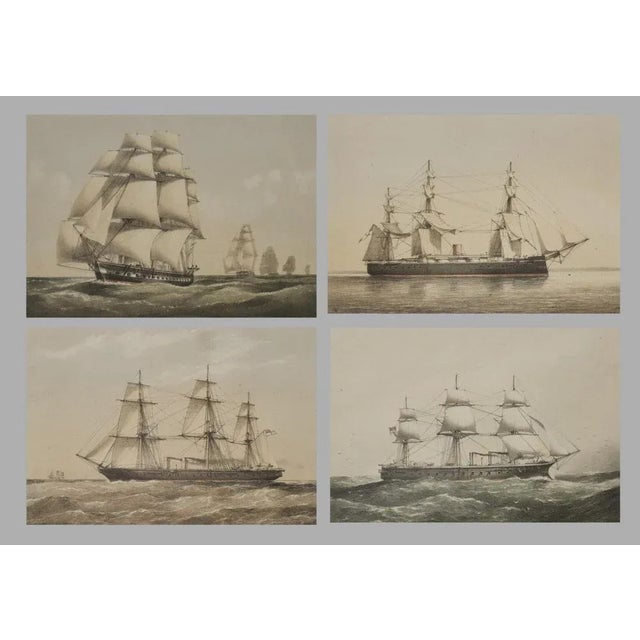 Ships, Lithographs, Set of 4 | Chairish