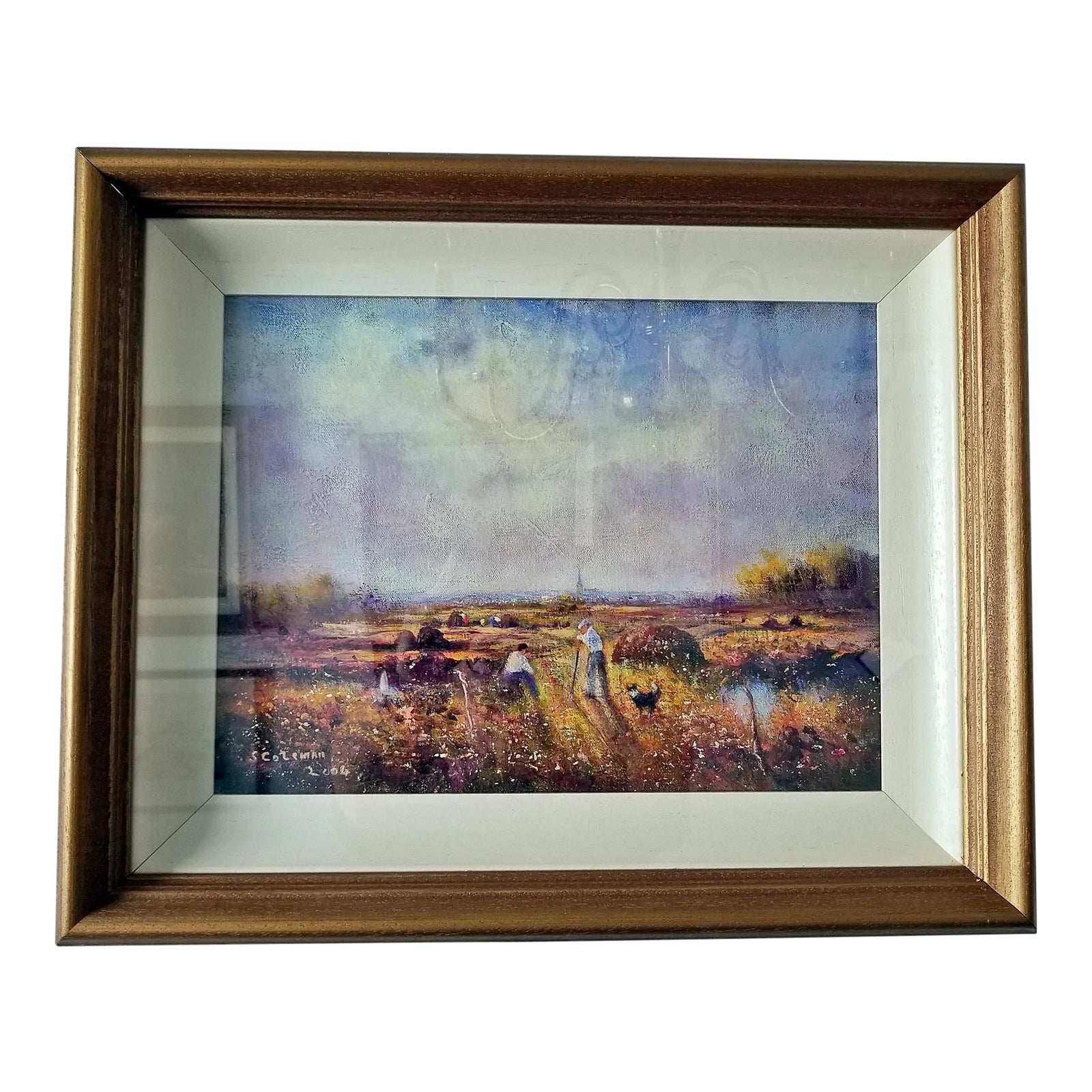 Early 21st Century Irish Oil on Canvas of Ballaghadereen Bog by Seamus ...