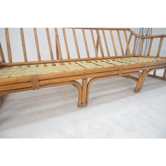 Ficks Reed Rattan Bamboo Mid Century Modern Sofa Frame | Chairish