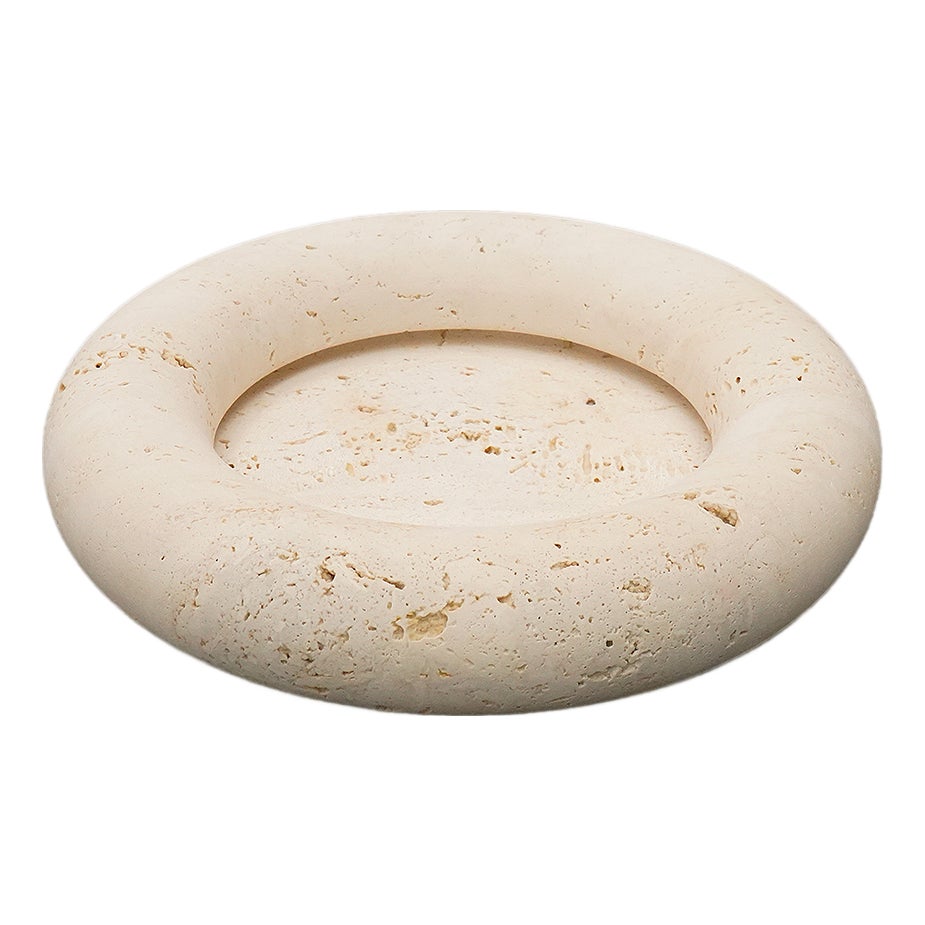 Voltero Travertine Bowl by Pier Alessandro Giusti and Egidio Di Rosa ...