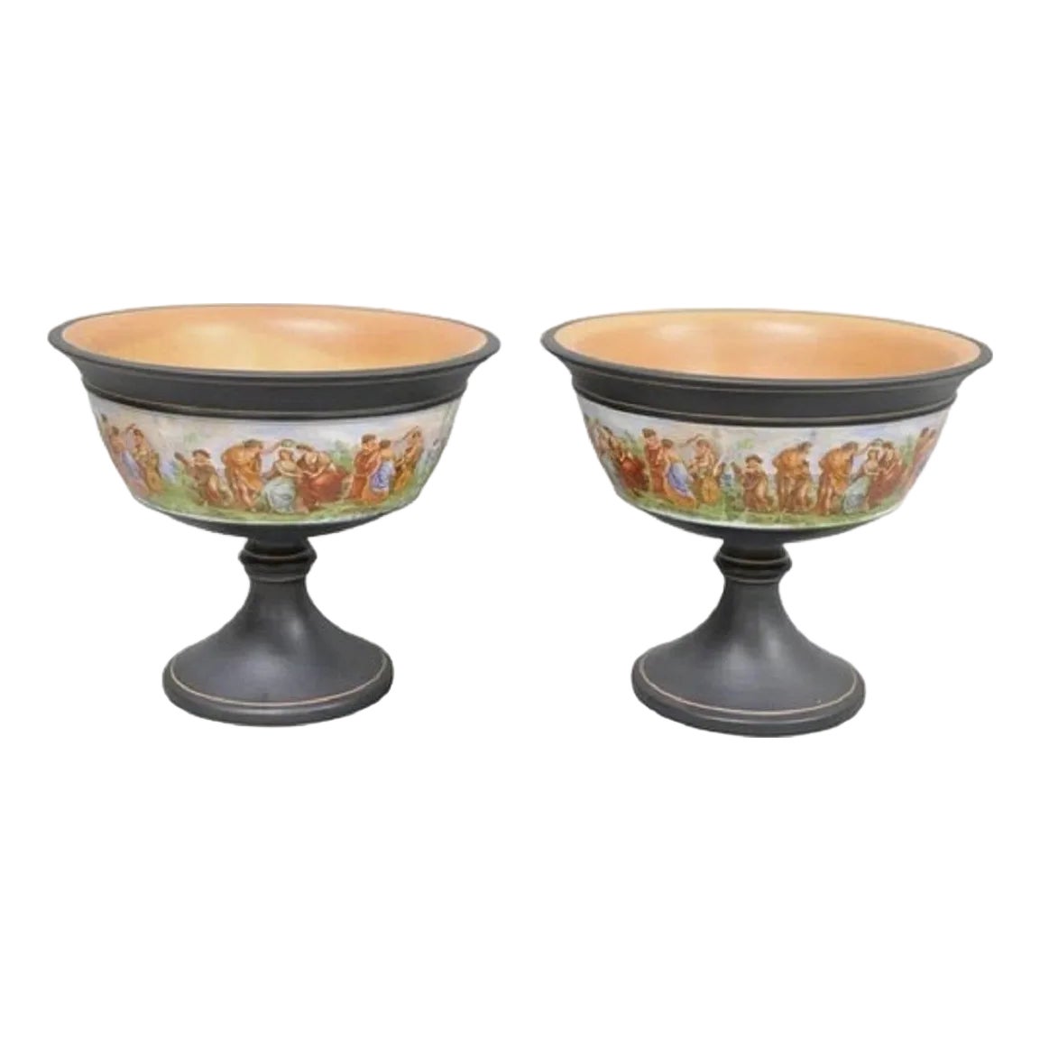 Late 20th Century Ceramiche Florentine Italian Neoclassicall Terracotta ...