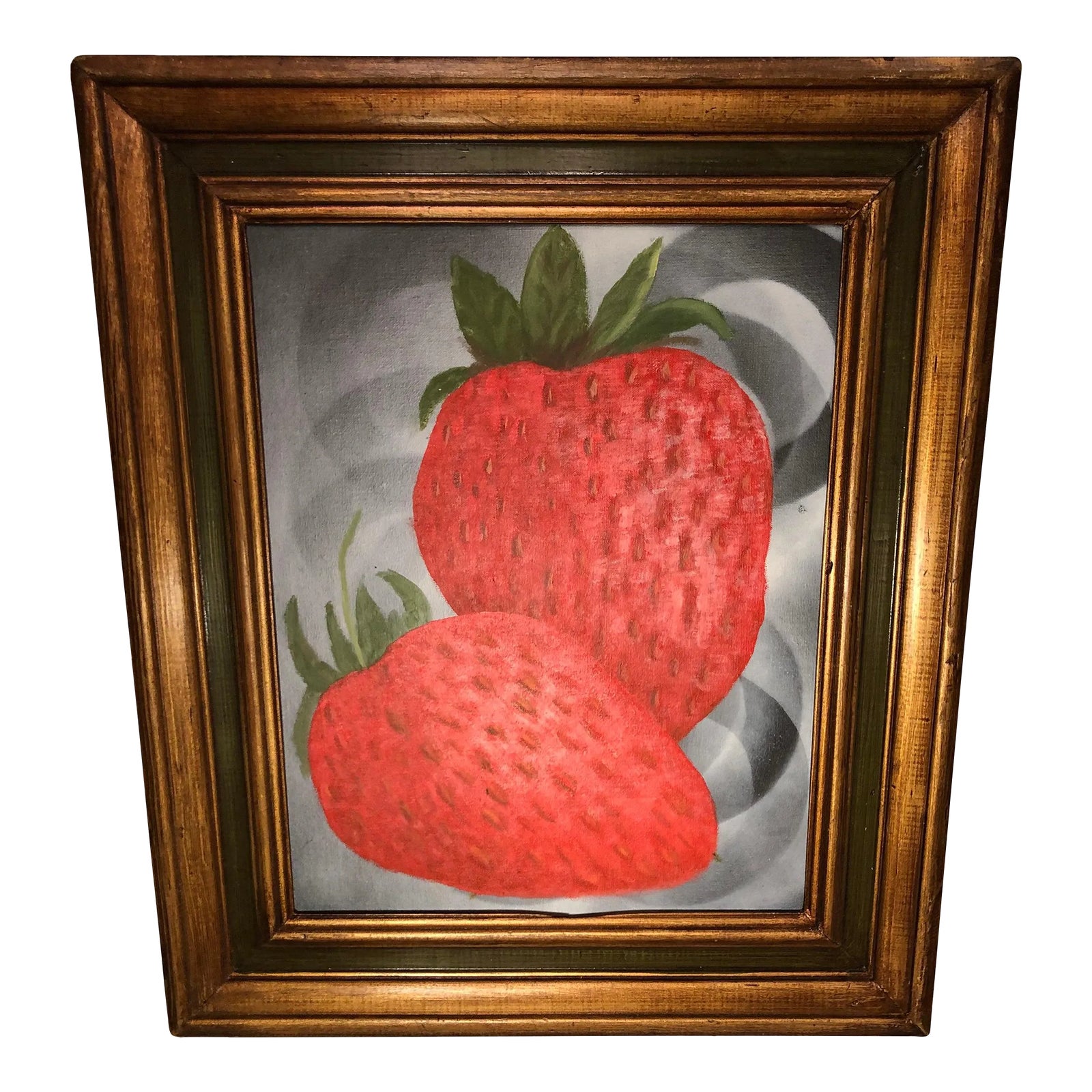Modern Still Life of Strawberries | Chairish