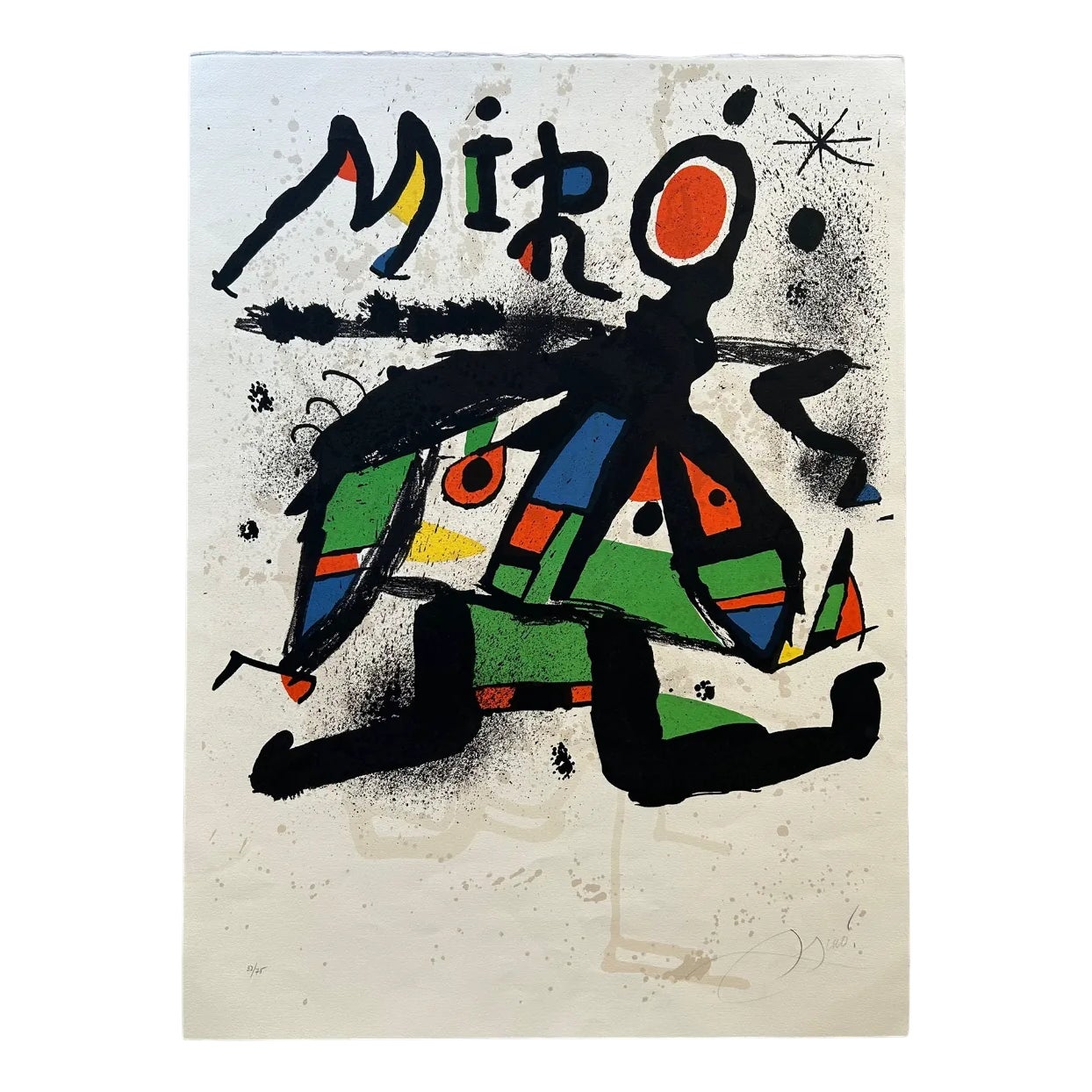 Joan Miro, Composition, 1978, Lithograph | Chairish