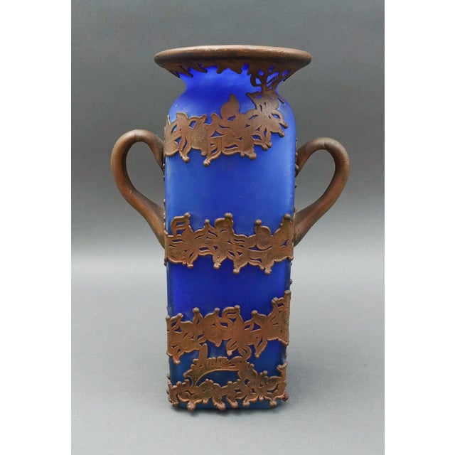 Mid 20th Century Anca Podaru Ama Romanian Copper Overlay Handled Art ...