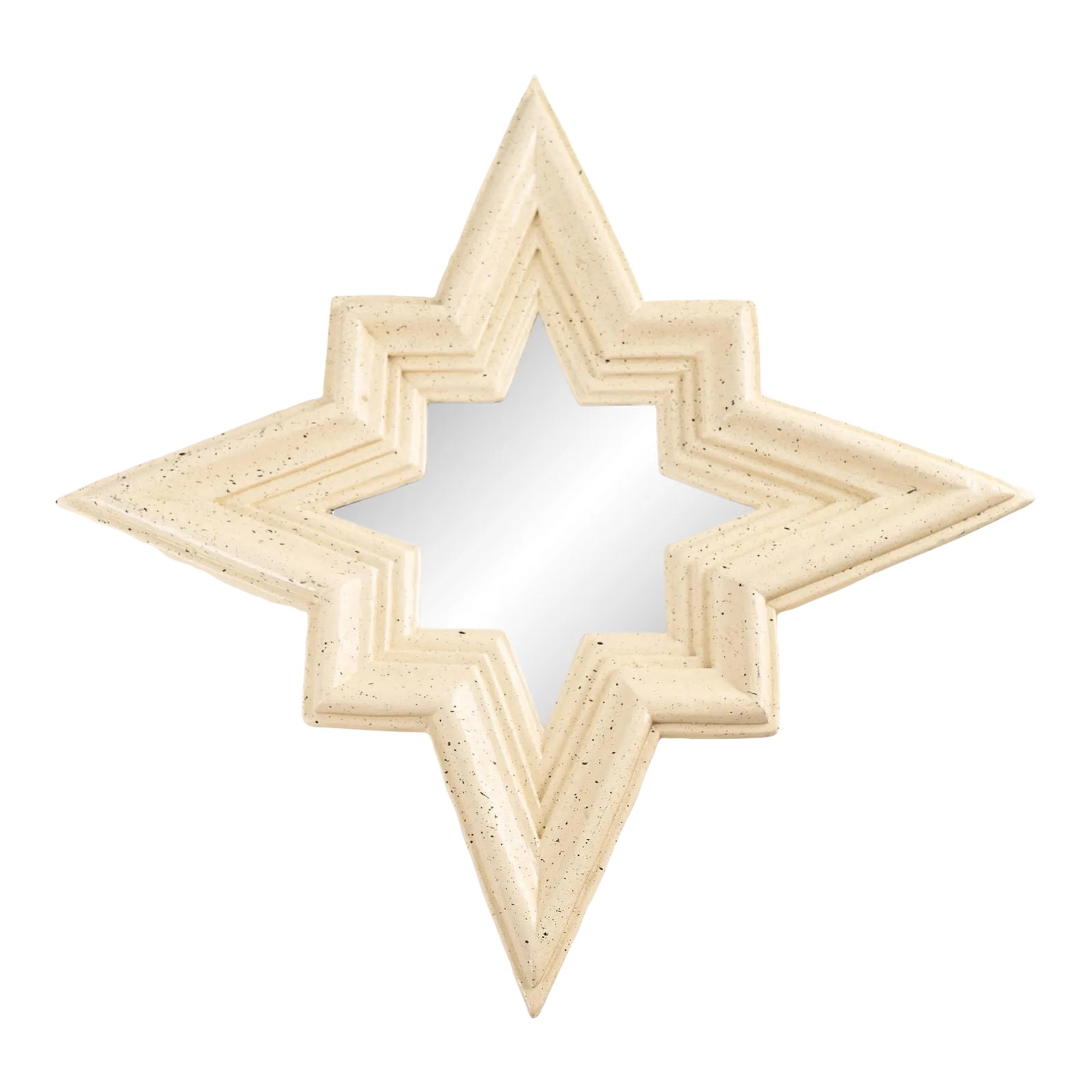 Vintage Plaster Star Wall Mirror | Chairish