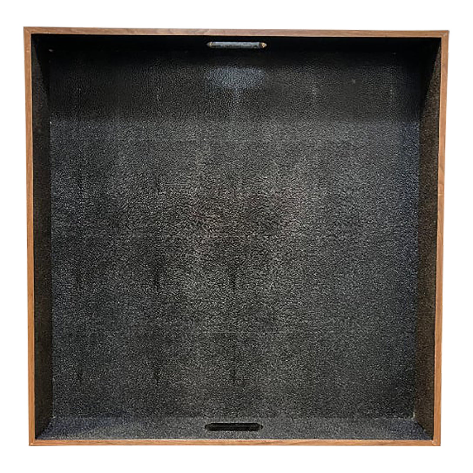 Large Amina Black Faux Shagreen Tray | Chairish