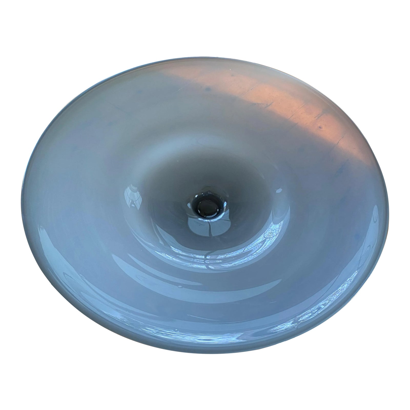 West Elm Luster Glass Vessel a Center Piece. | Chairish