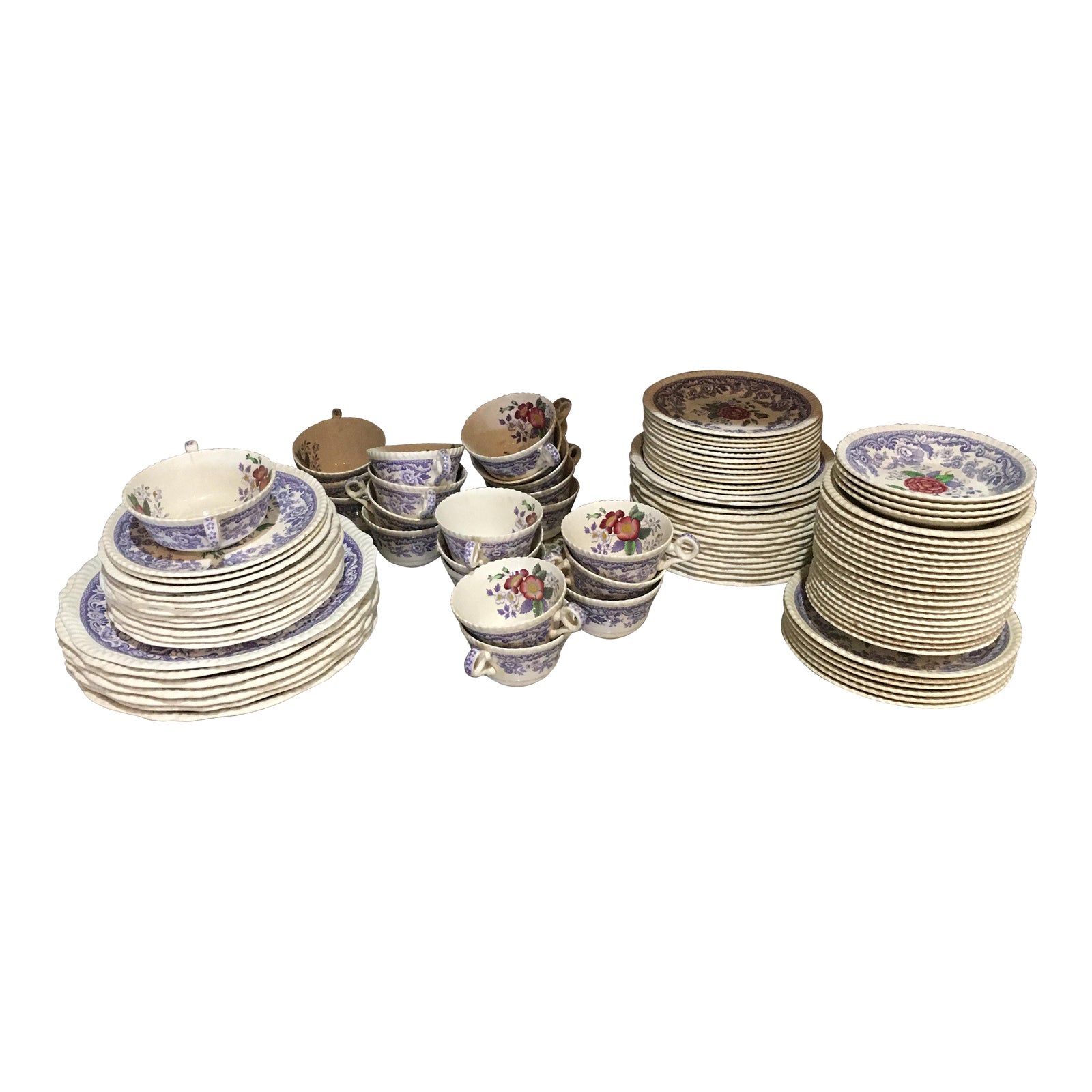 Late 19th Century Spode Mayflower China Dinnerware Set- 97 Pieces ...