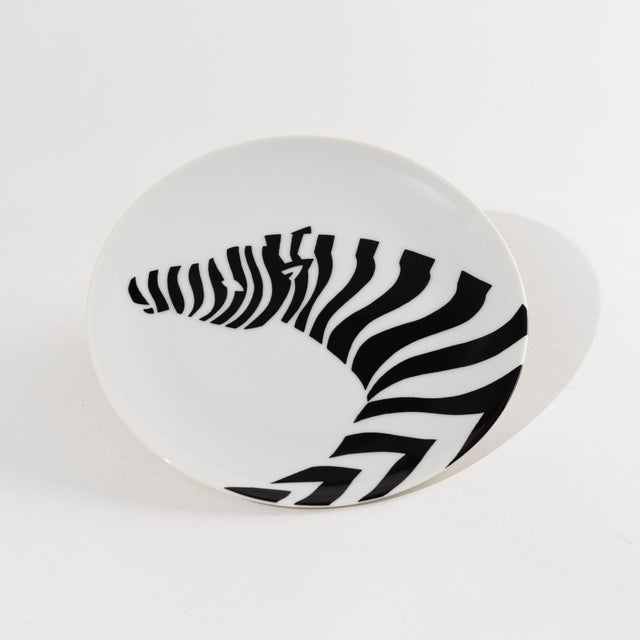 Vintage Fitz and Floyd Zebra Plates - Set of 4 | Chairish