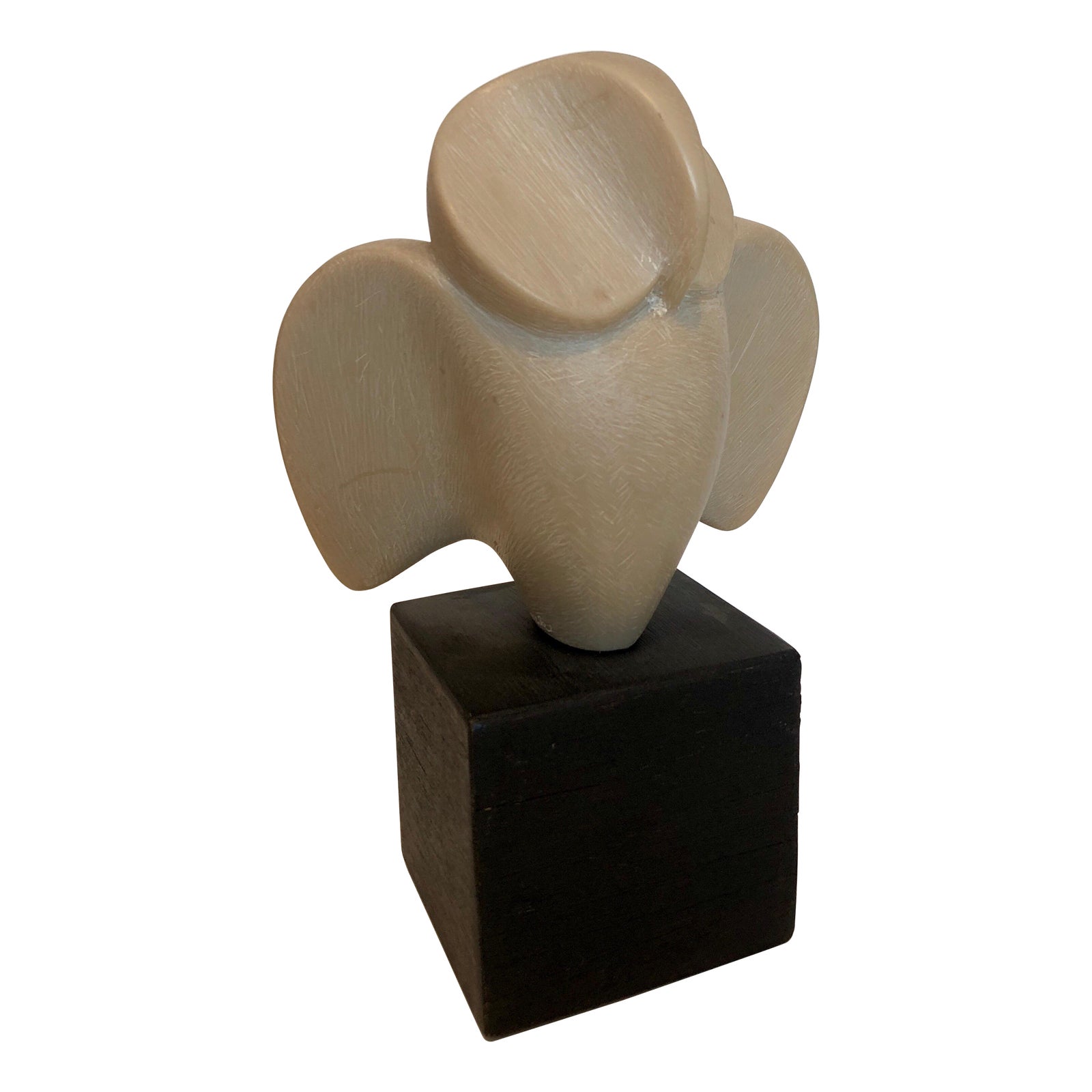 Joseph Martinek, Czech Art Deco Carved Natural Resin Cubist Owl Bird ...