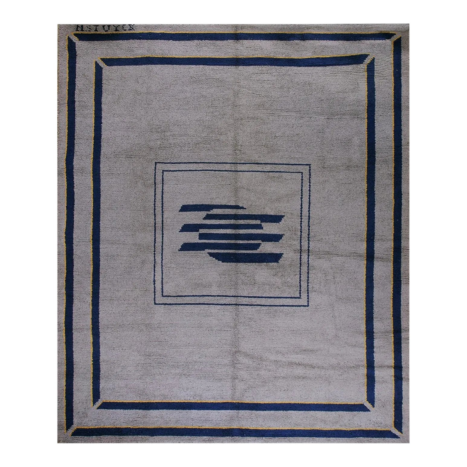 Early 20th Century Spanish Art Deco Carpet | Chairish