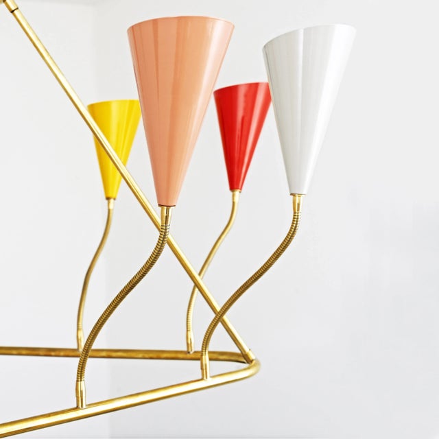 Primavera Song Lighting Italian Mid Century Design Chandlier | Chairish