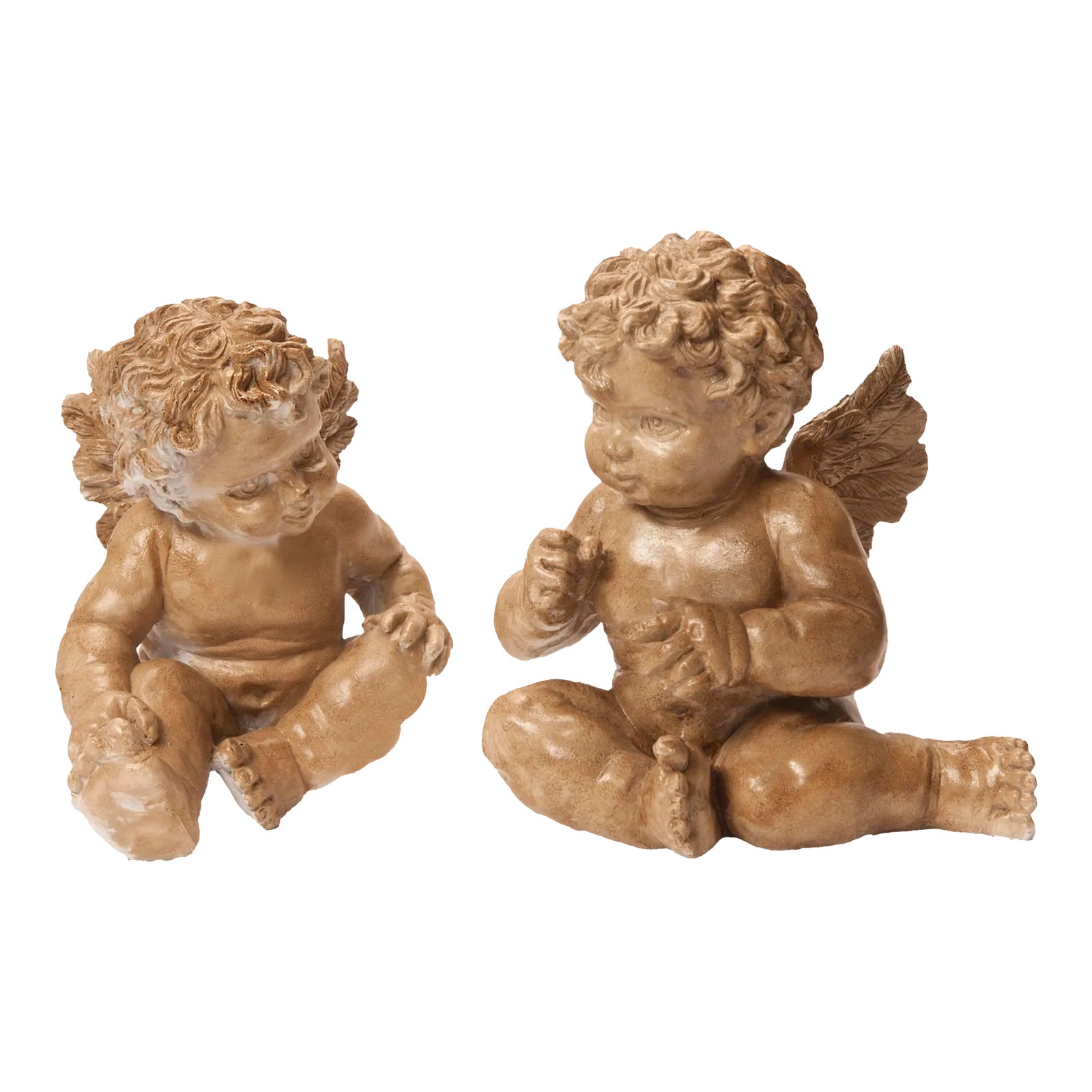 1980s Cast Renaissance Angels - a Pair | Chairish
