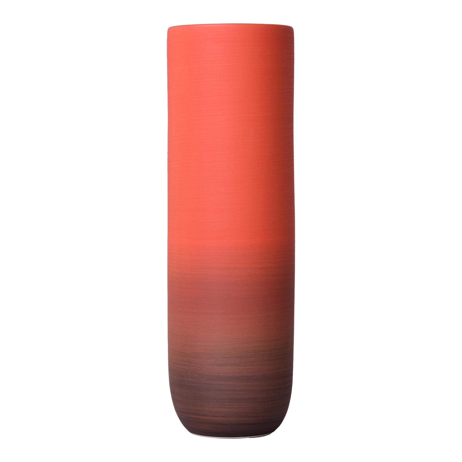 New Rina Menardi Canna 2 Vase in Poppy Glaze | Chairish