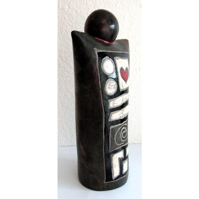 1980s Barbara Hertel Ceramic Spirit People Raku Studio Pottery | Chairish