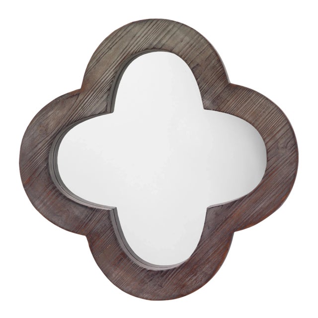 Clover Wood Mirror | Chairish