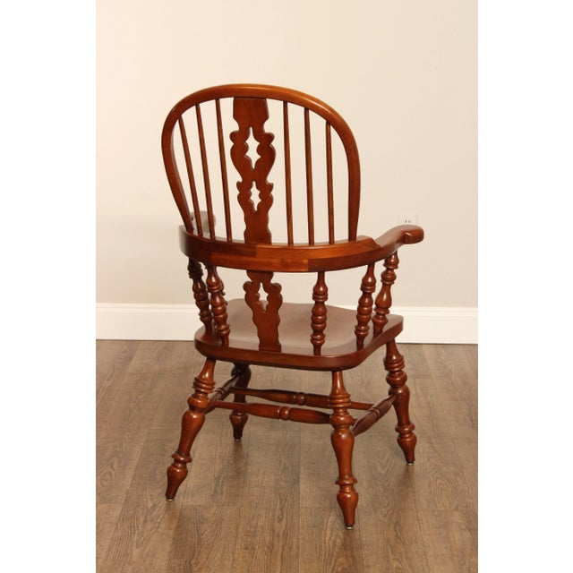 Vintage Leopold Stickley Cherry Windsor Armchairs - A Pair | Chairish