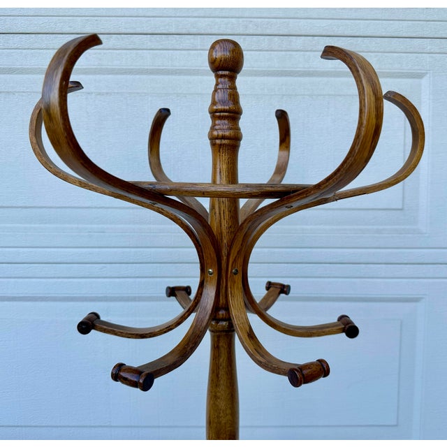 1960s Vintage Mid-Century Modern Bentwood Coat Rack Hall Tree ...