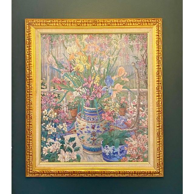 1980s “Still Life on the Veranda” Still Life Serigraph by John Powell ...