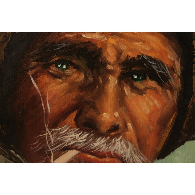 Roy Pierce Original Portrait Oil Painting | Chairish