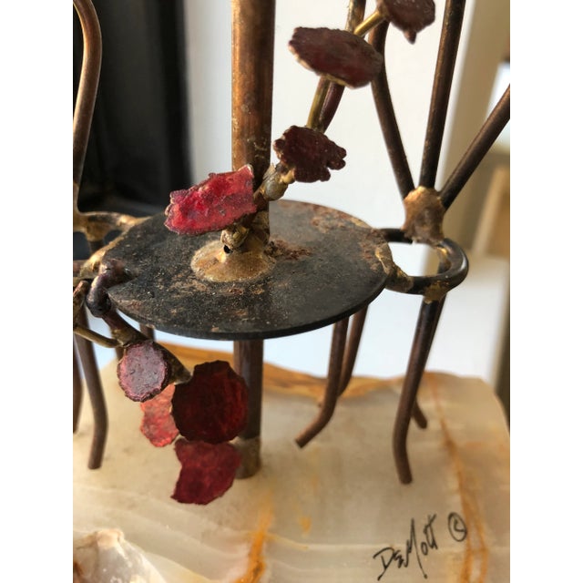 Vintage 1970s Paris Cafe Sculpture by DeMott-Signed | Chairish