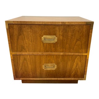 Vintage & Used Campaign Nightstands | Chairish