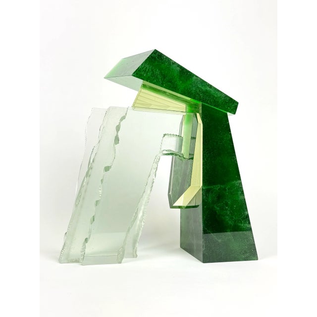 Signed Jon Wolfe Glass Sculpture, 1987 F. S. 102 | Chairish