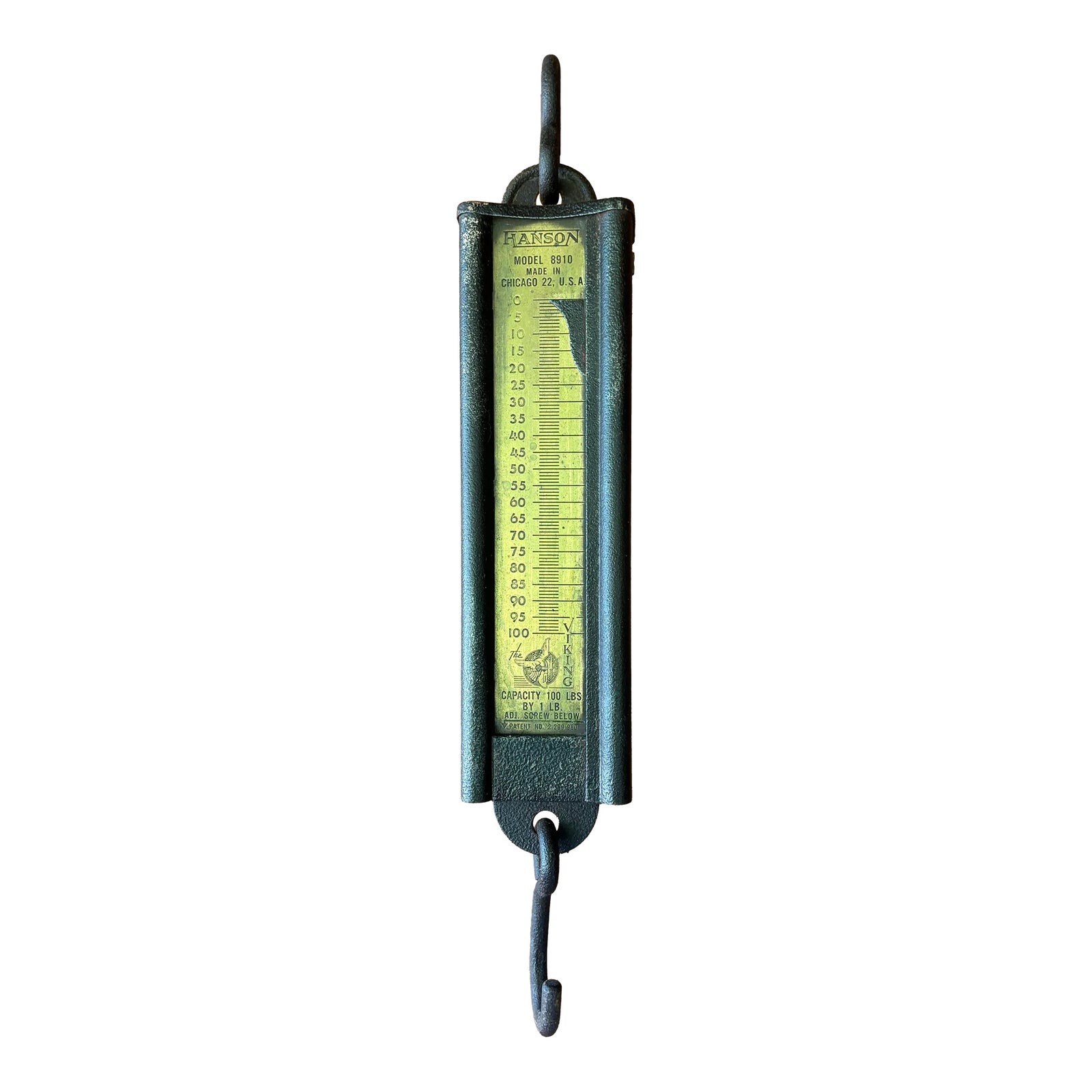 1930s Hanson Viking Brass Faced Spring Scale | Chairish