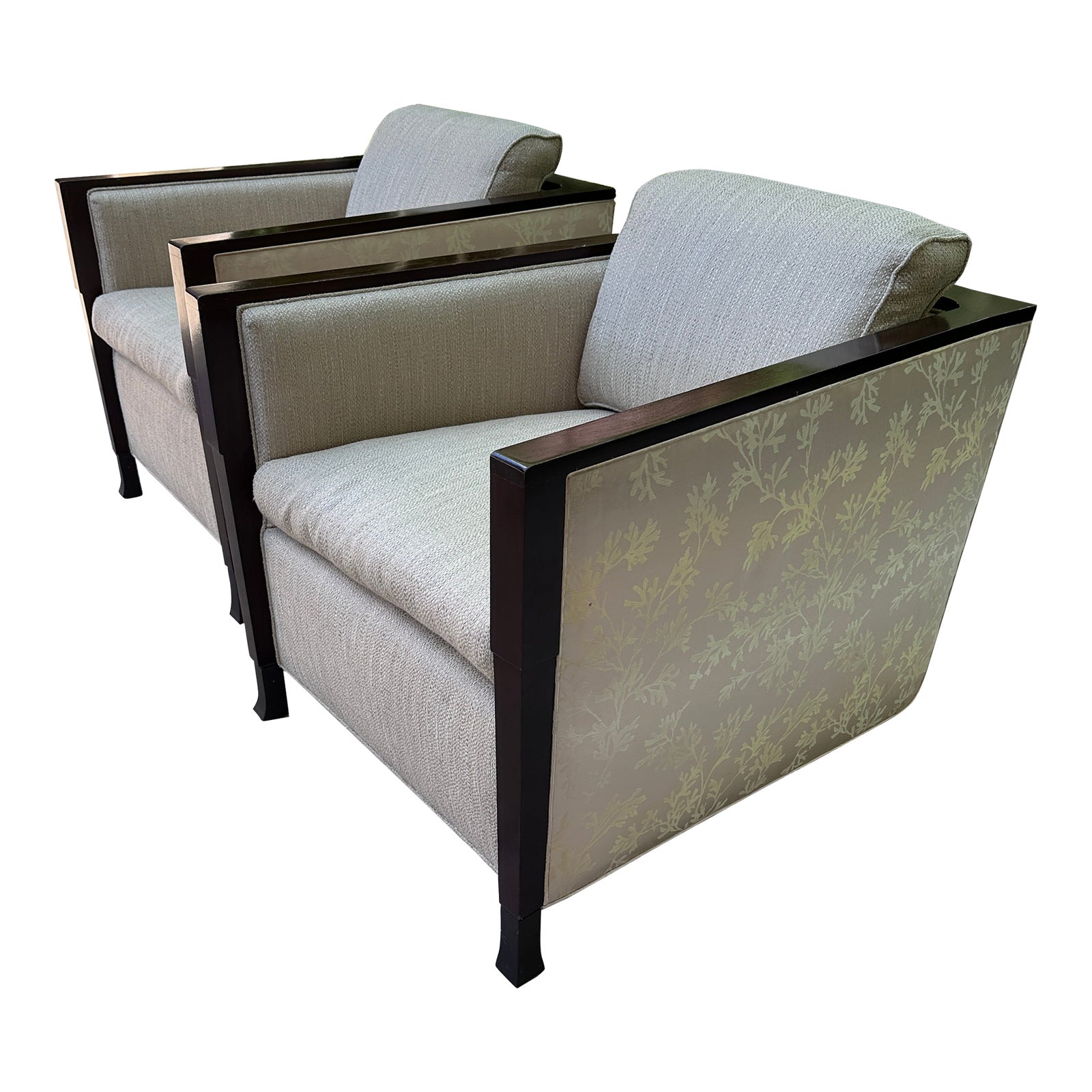 Pair of Bill Sofield for Baker Salon Chairs | Chairish