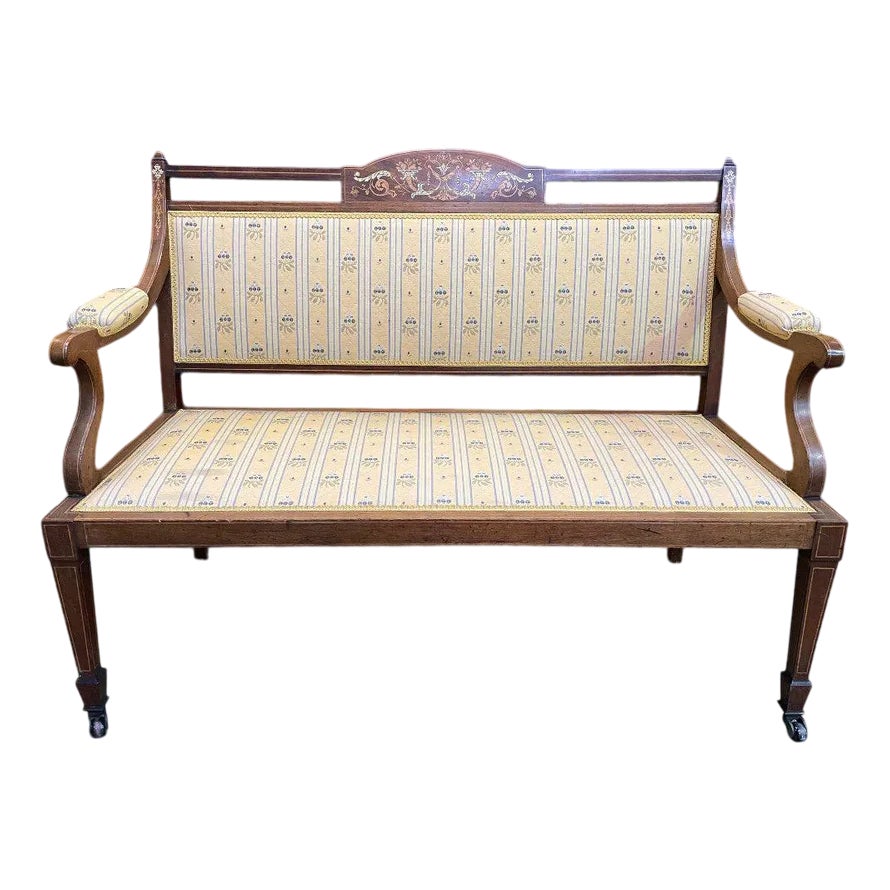 19th Century Louis XVI Bench | Chairish