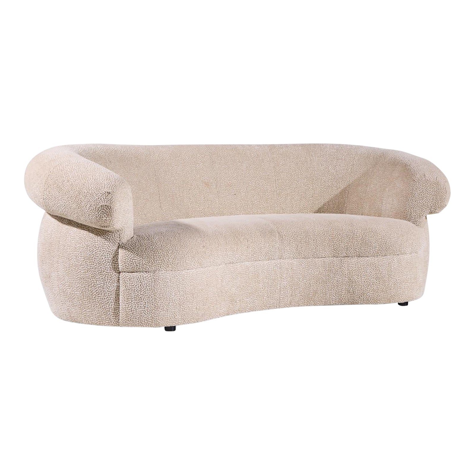 Preview Post Modern Kidney Shape Sofa | Chairish