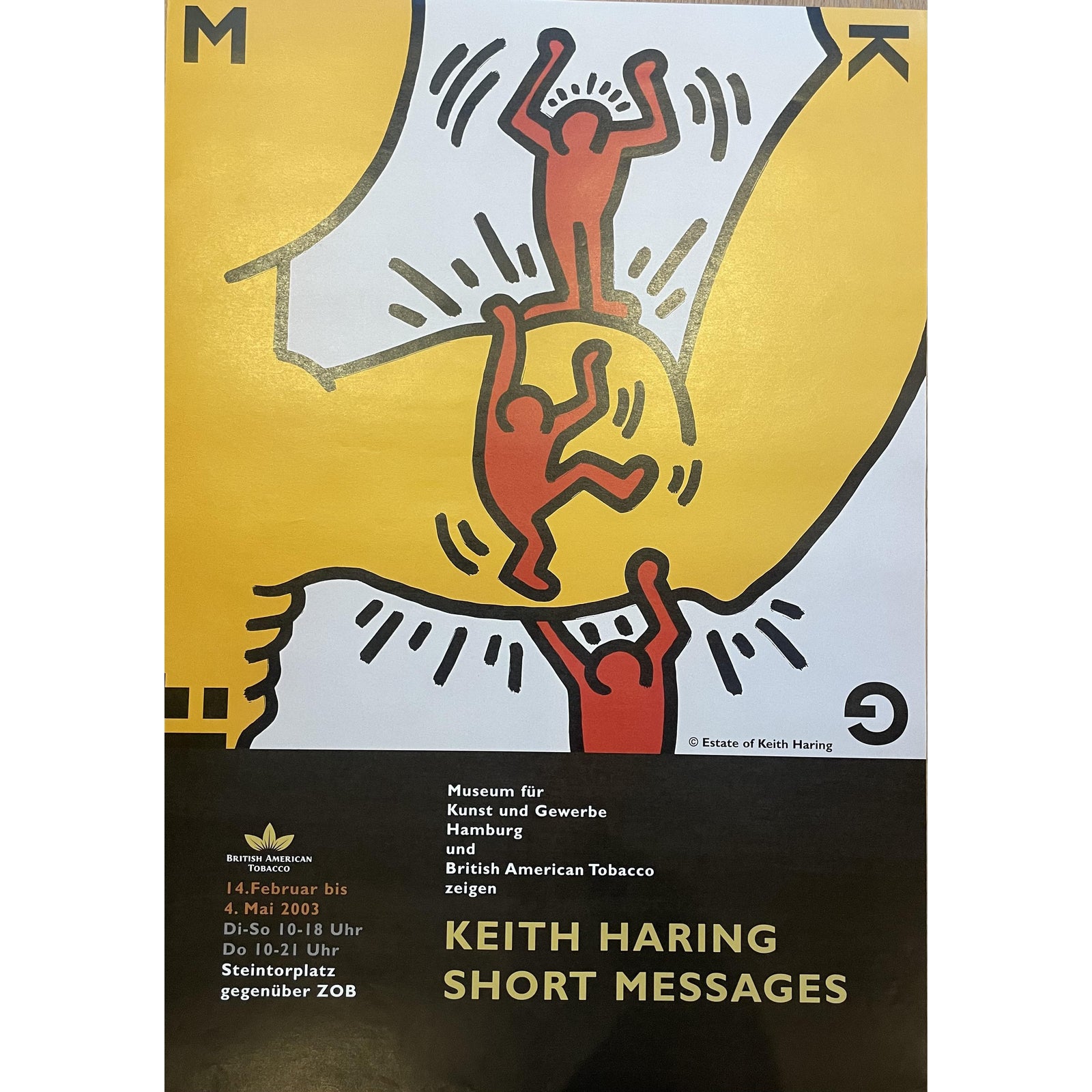 Short Messages Exhibition Poster after Keith Haring, Museum für Kunst ...