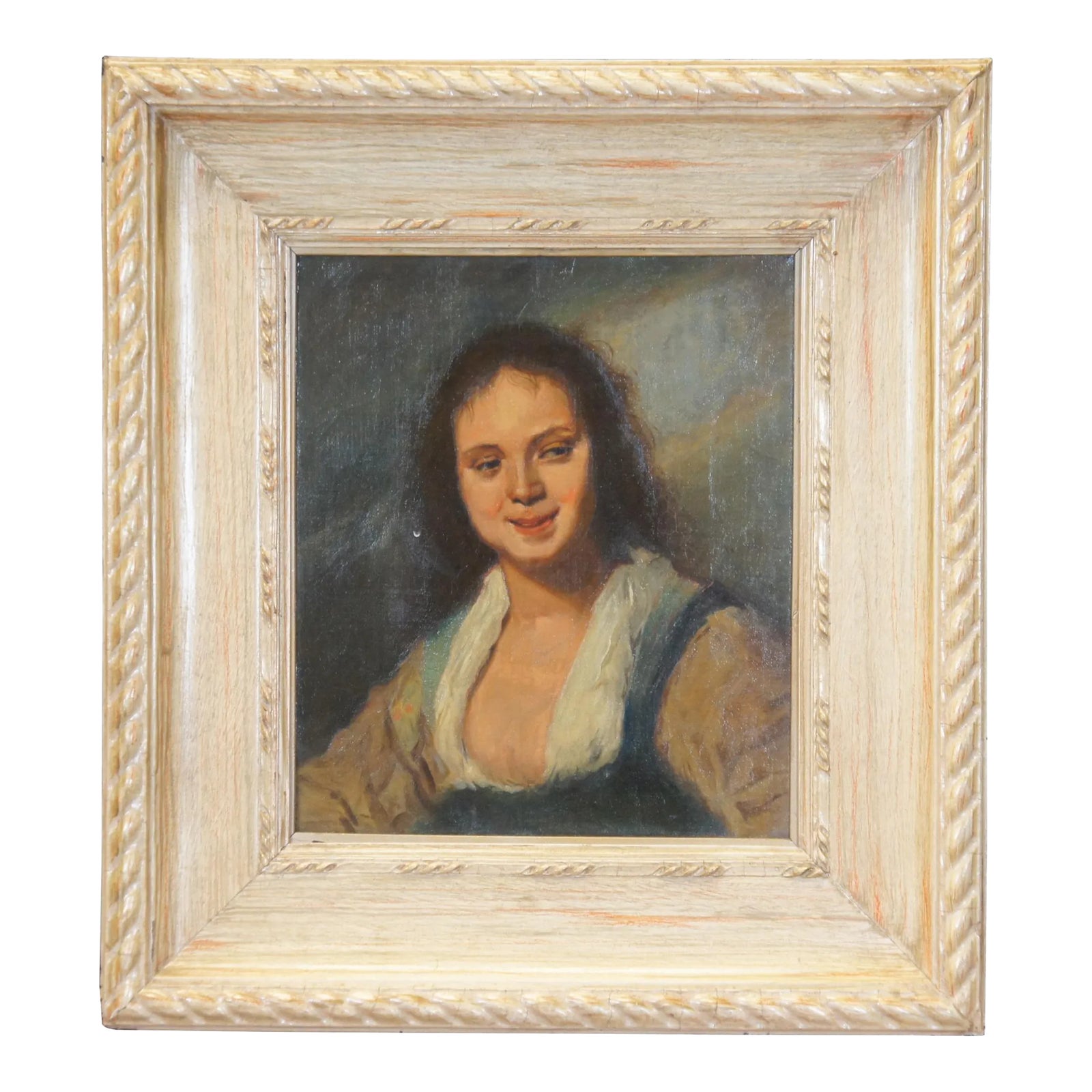 Antique Frans Hals the Girl La Bohémienne Oil Portrait Painting 18 ...