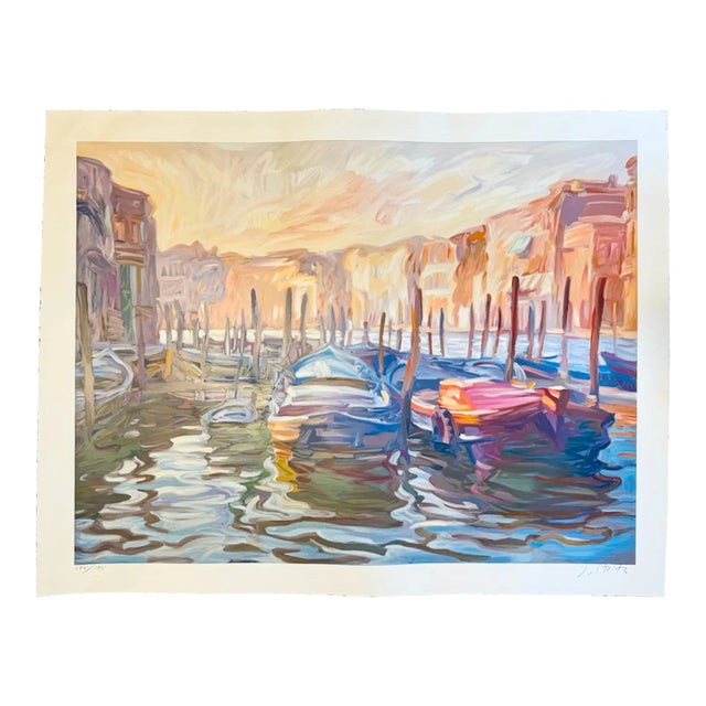 1970s John Asaro "Evening View of the Fish Market, Serigraph, Signed ...