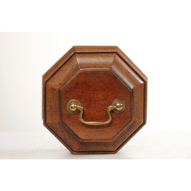 Colonial Williamsburg Style Vintage Mahogany Tea Caddy | Chairish