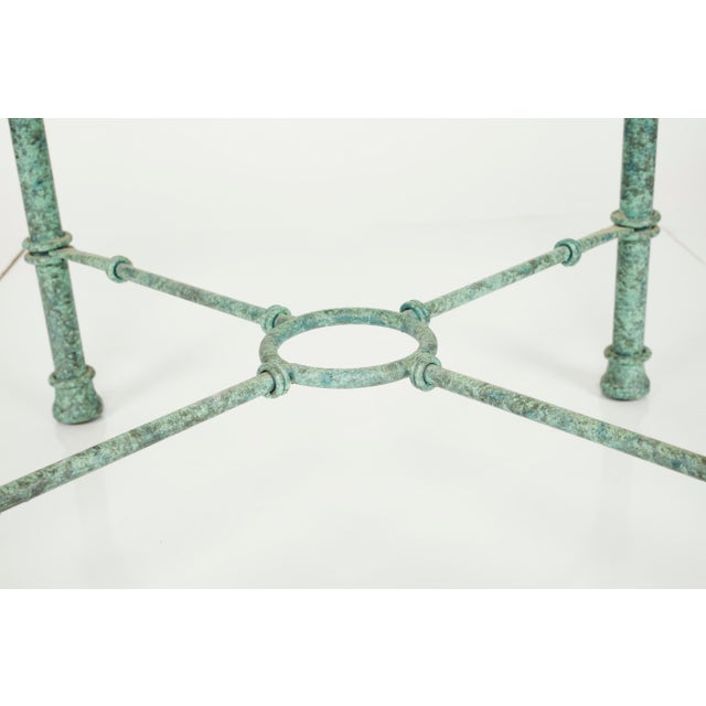 Vintage 1980s Square Verdigris End or Coffee Table | Chairish