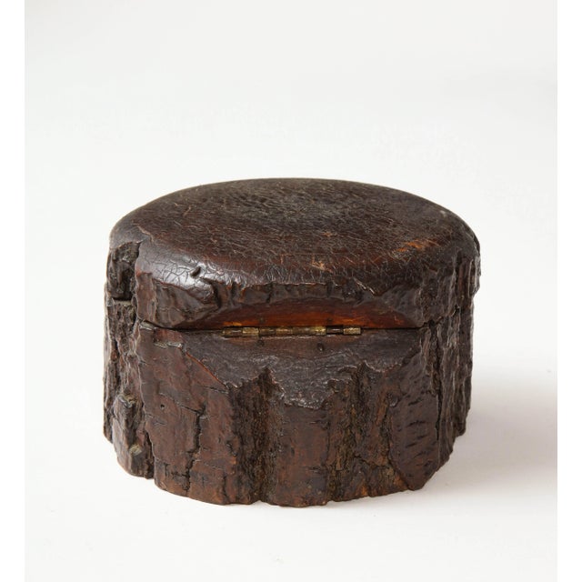 Chinese Carved Root Wood Box | Chairish