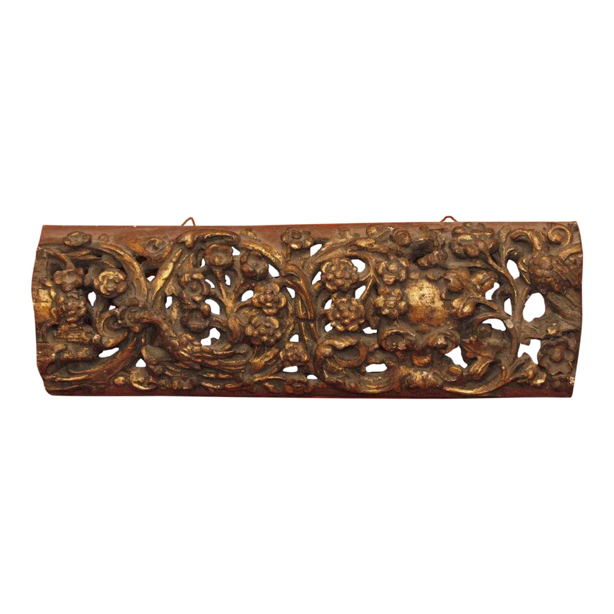 Early 18th Century Period Spanish Rococo Giltwood Fragment | Chairish